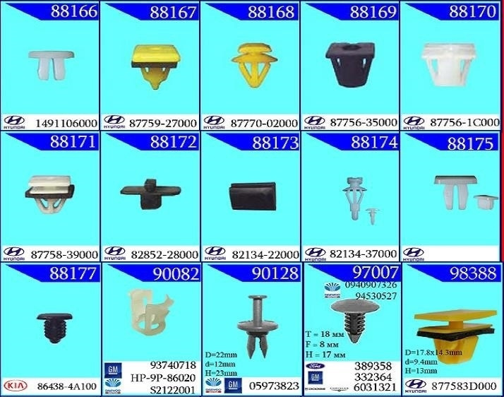 Клипсы Kia-Hyundai — KIA Rio 5-door (2G), 1,4 л, 2010 года | просто так ...