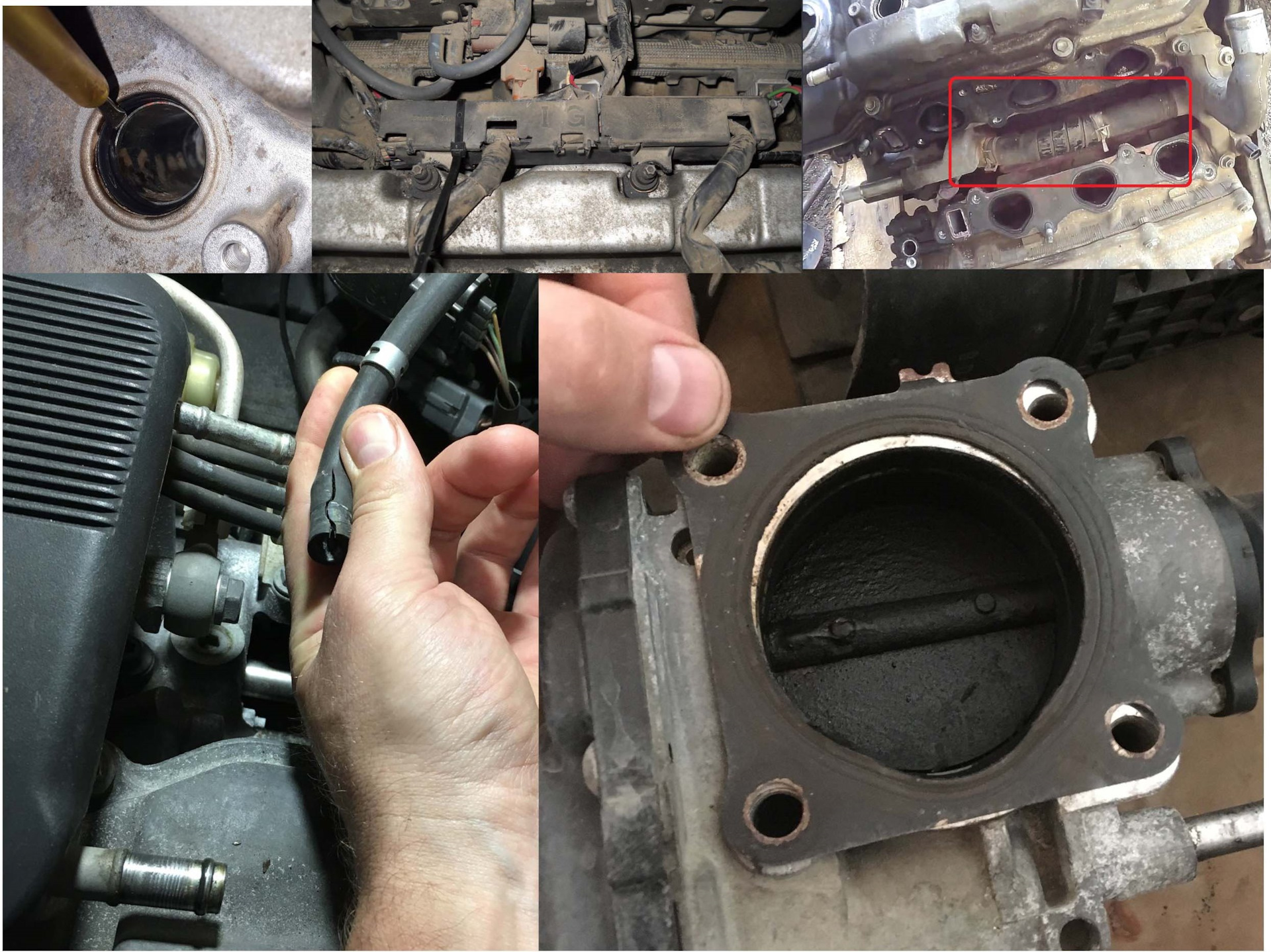 Замена свечей на двигателе 1MZ-FE со снятием впускного коллектора ...