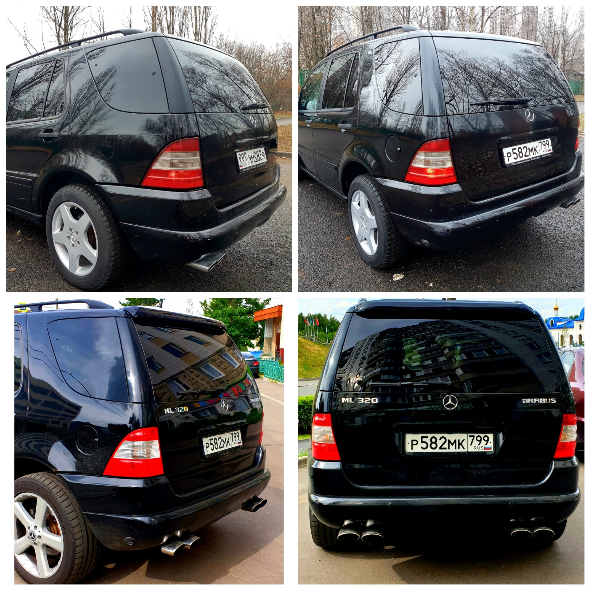 Просто фото было/стало — Mercedes-Benz M-Class (W163), 3,2 л, 2001 года ...