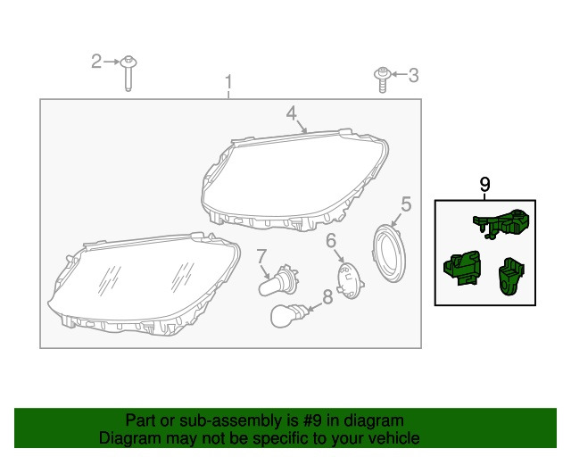 A2058200414 Комплект креплений фары Mercedes | Запчасти на DRIVE2