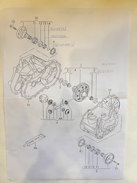 096323981P Подшипник, ступенчатая коробка передач VAG | Запчасти на DRIVE2