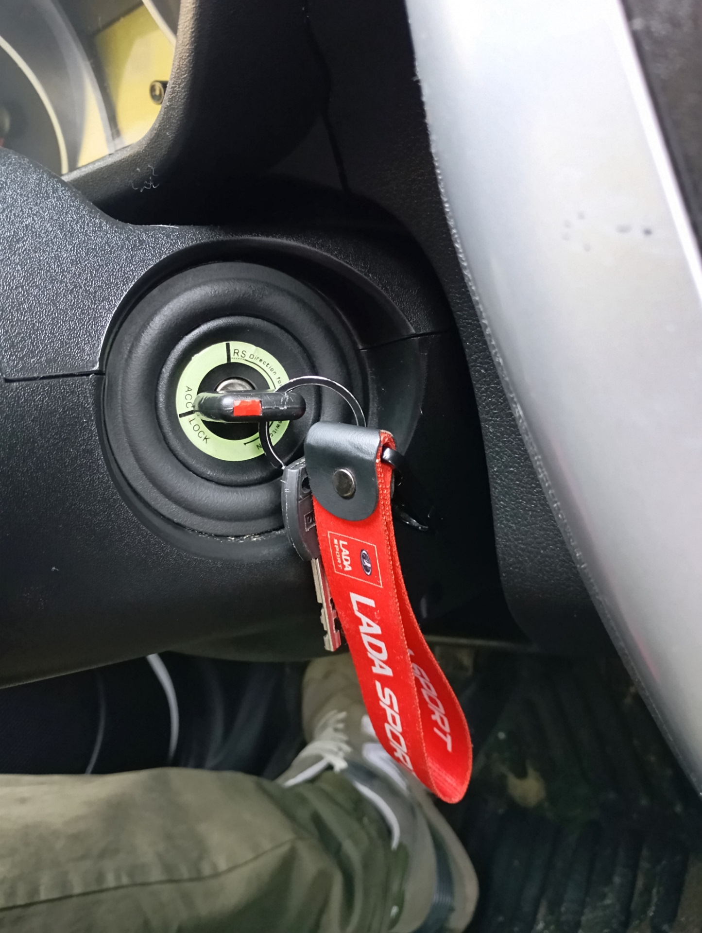 Наклейка-подсветка замка зажигания — Lada Granta Sport, 1,6 л, 2014 ...