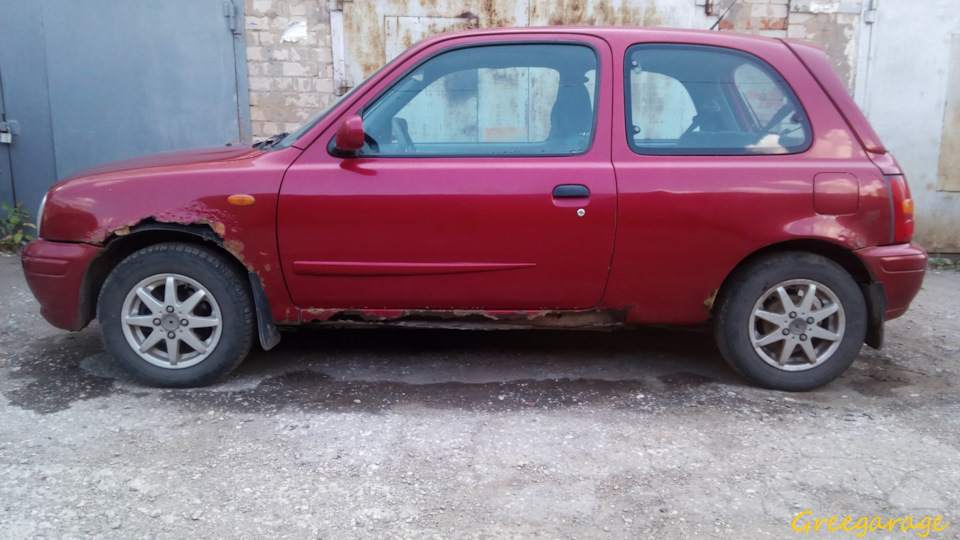 4- Ремонт кузова- печальные пороги — Nissan Micra (K11), 1 л, 1998 года ...