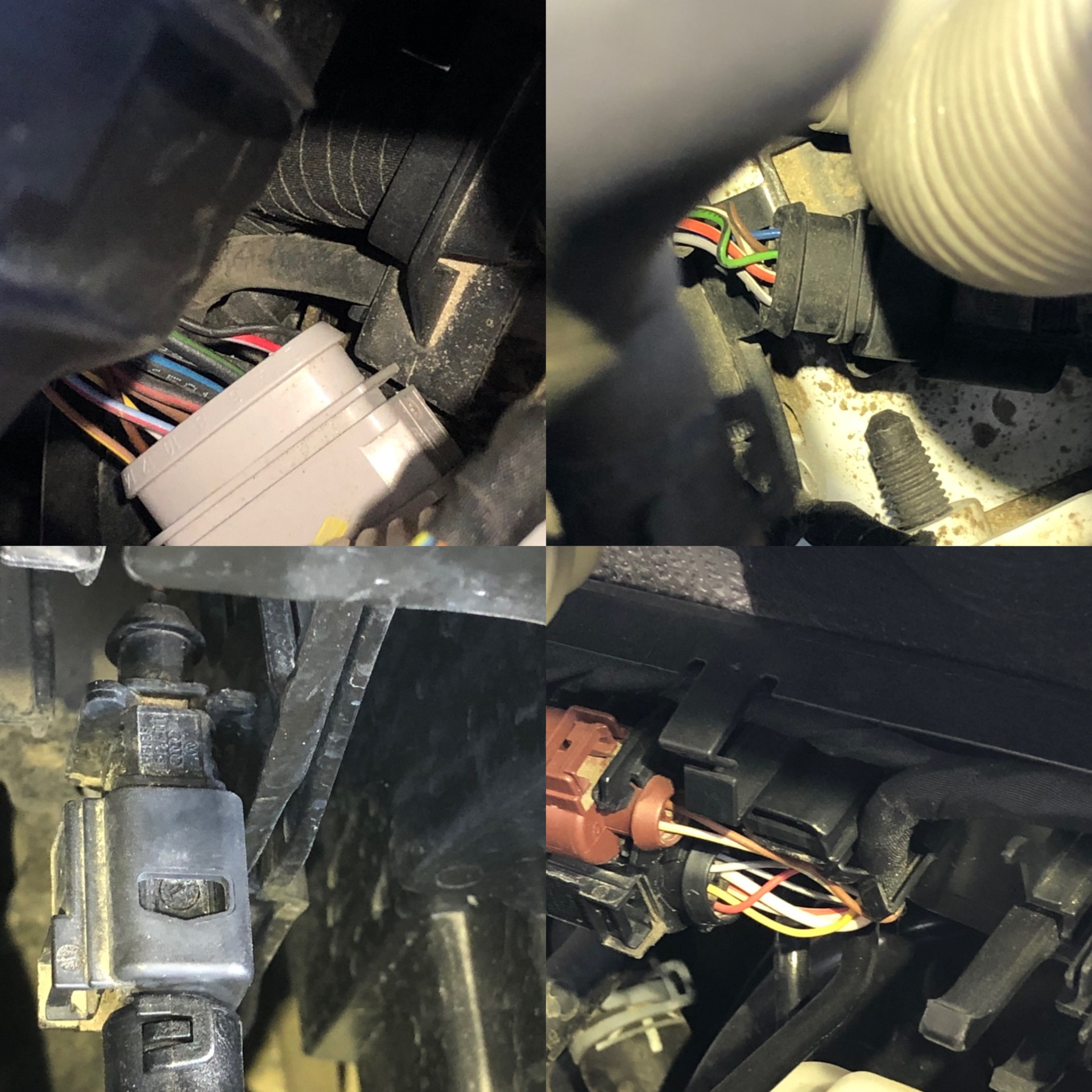 Подкапотные колпачки на разъемы в Tiguan NF — Volkswagen Tiguan (2G), 2 ...