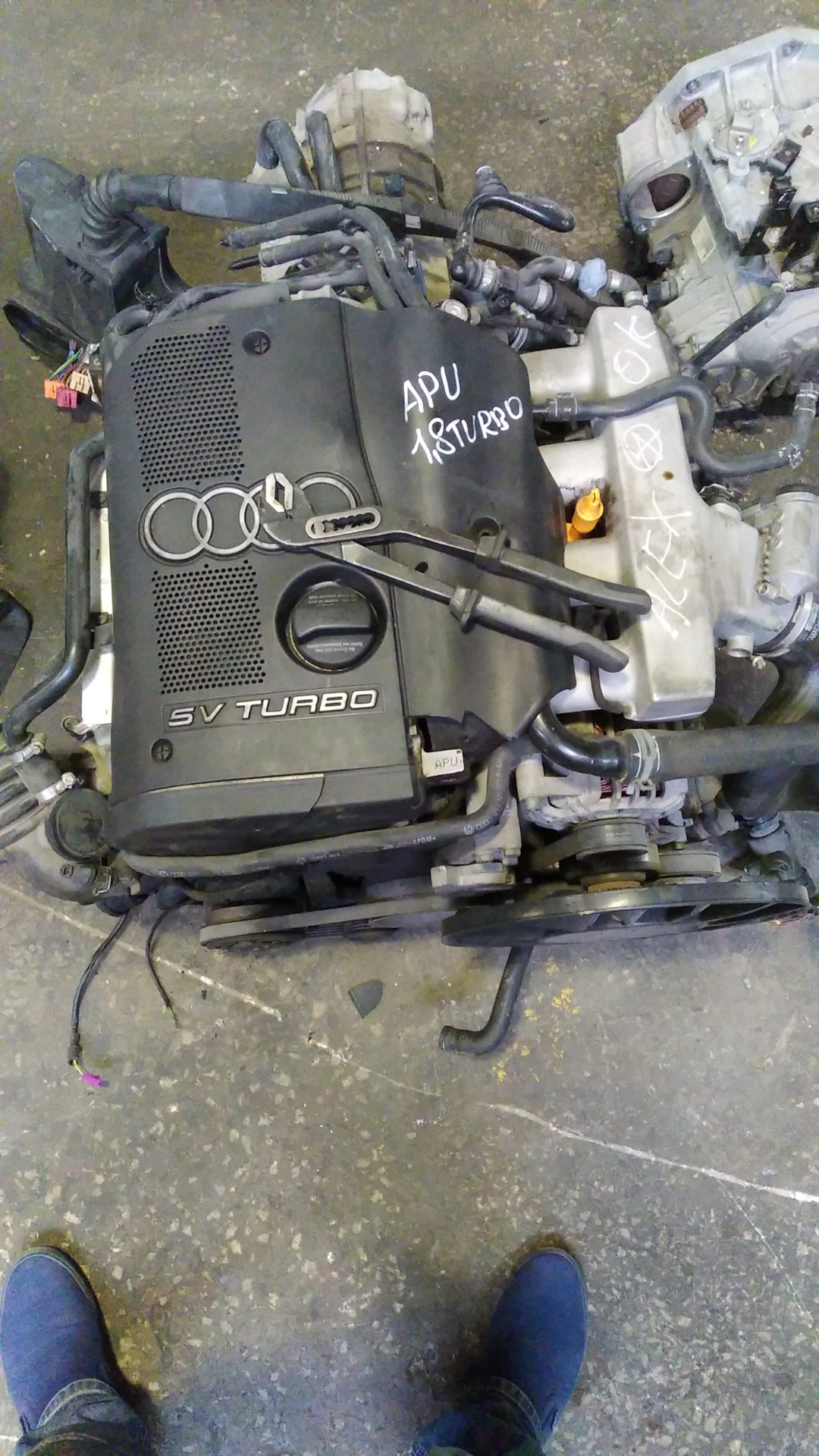 Двигатель APU 1.8turbo свап — Audi 90 (B3), 1,8 л, 1990 года | своими ...