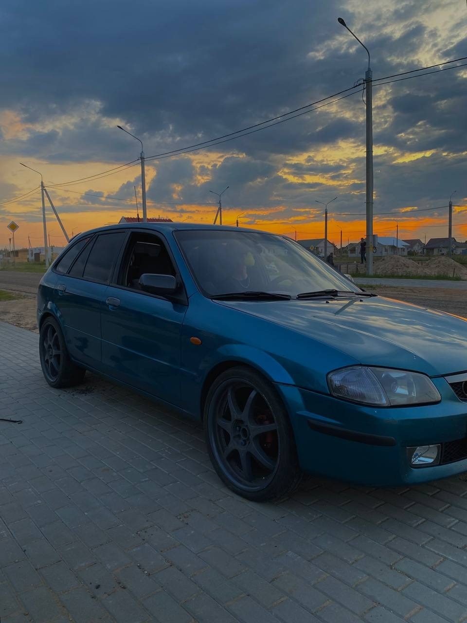 Motegi racing FF7 — Mazda 323 VI, 1,5 л, 1999 года | колёсные диски ...