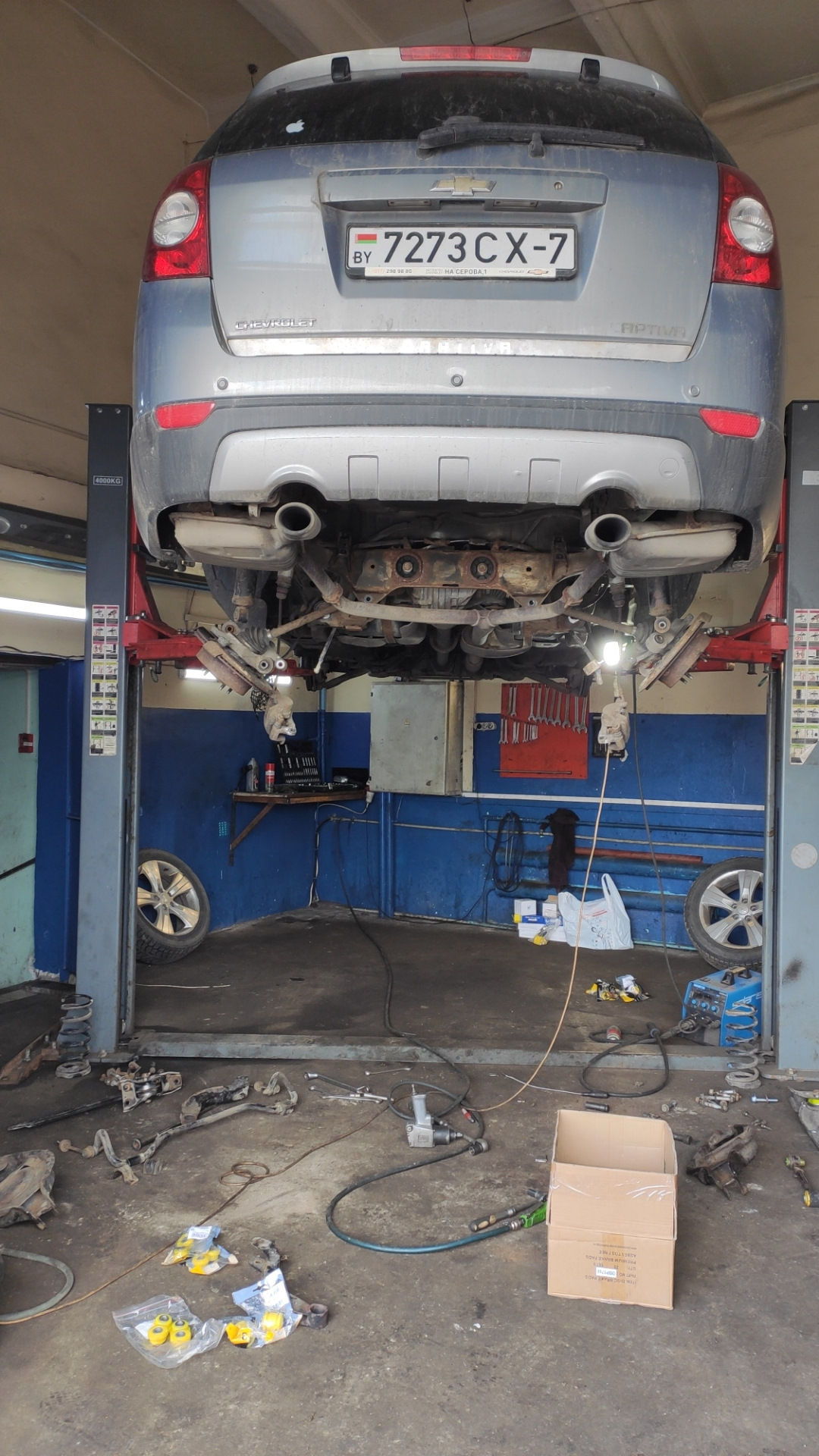 Замена всех сайлентблоков — Chevrolet Captiva (1G), 2,4 л, 2012 года ...