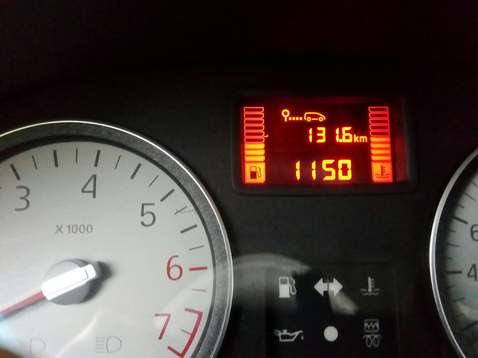 Пробег, средняя скорость, расход. — Renault Logan (1G), 1,6 л, 2013 ...