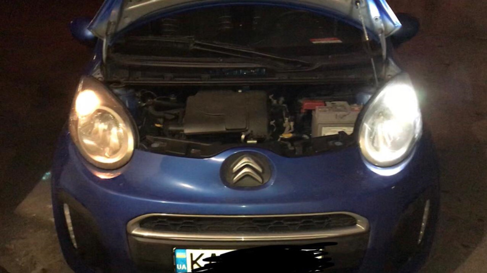 LED в передние габариты и повторители поворота — Citroen C1 (1G), 1 л ...