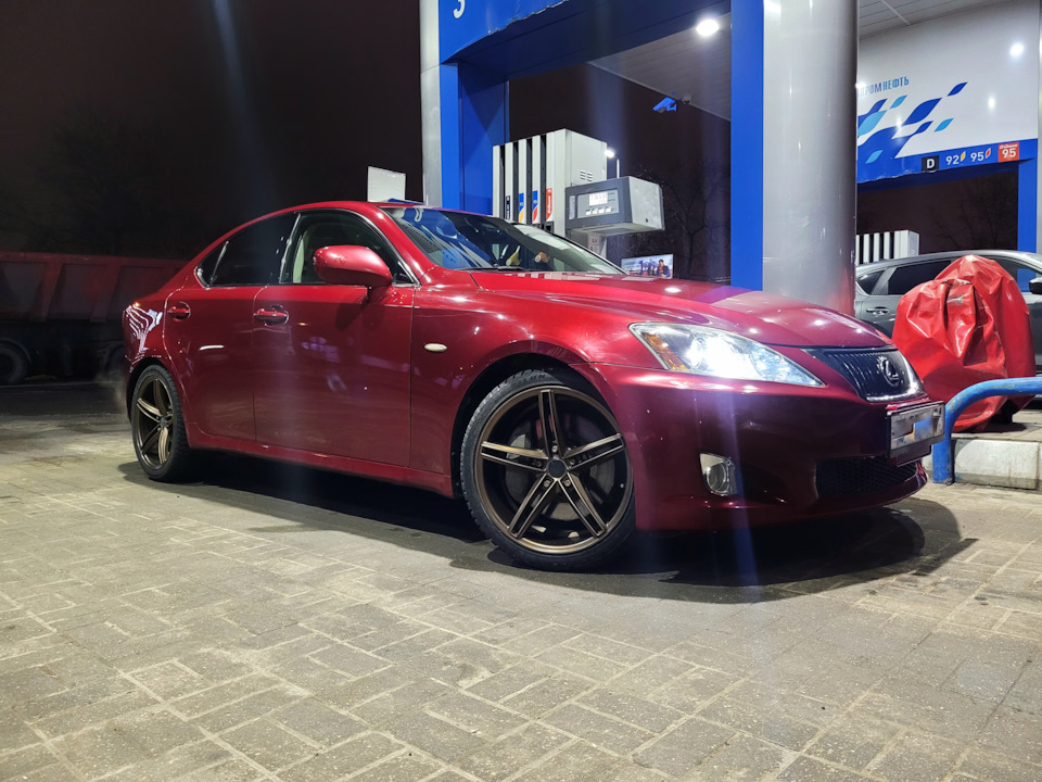 Покрас дисков в бронзовый полумат (TKT Empire Disk) — Lexus IS II, 2,5 ...