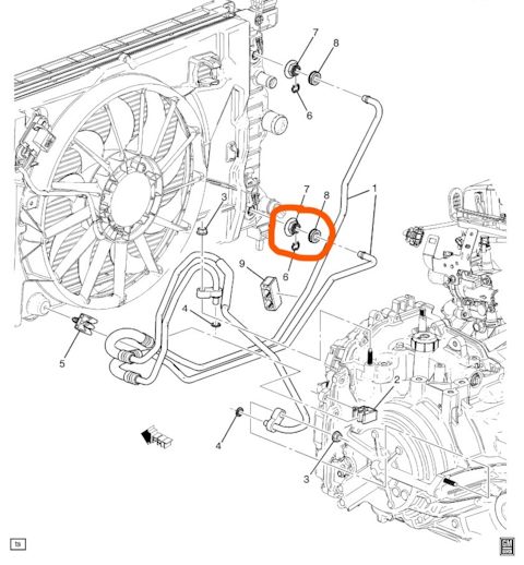 24205103 Кольцо стопорное трубки системы охлаждения OPEL: A GM ...