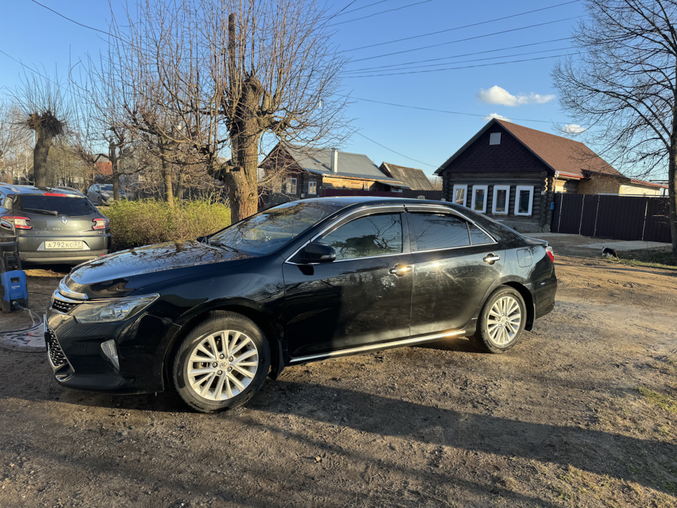Тойота Камри 50 резина 225/55/17 — Toyota Camry (XV50), 2 л, 2012 года ...