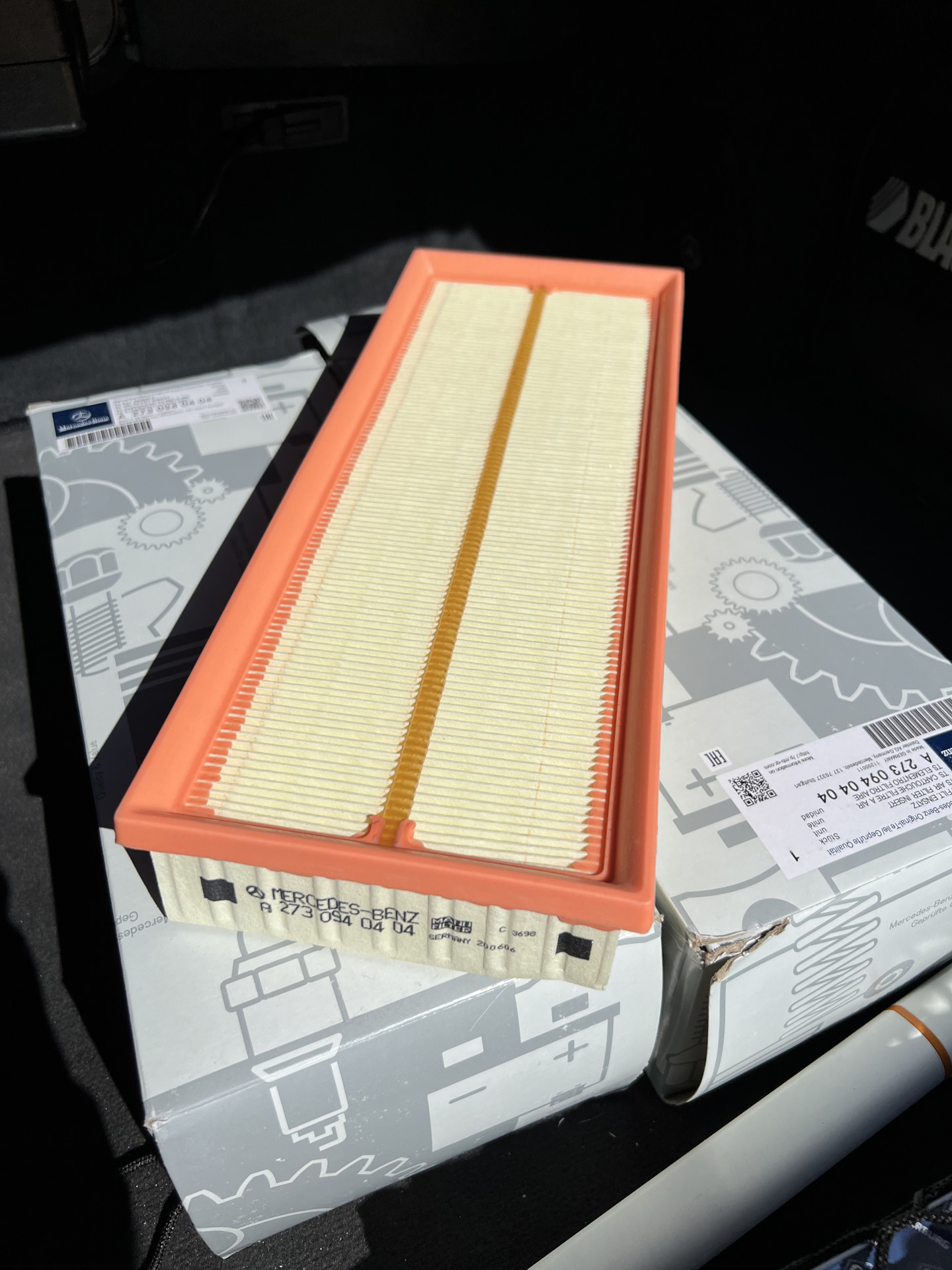 Замена воздушных фильтров — Mercedes-Benz S 55 AMG (W220), 5,4 л, 2002 ...