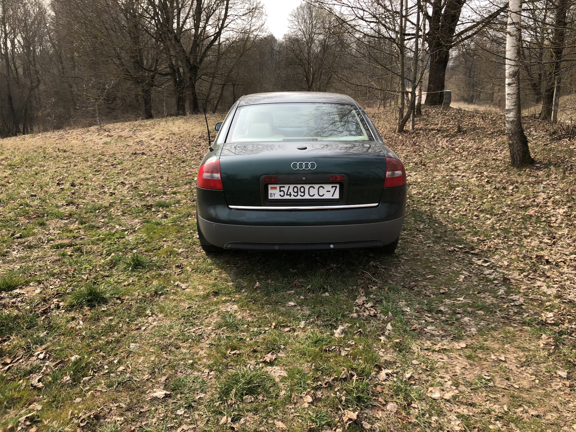 Установка заднего бампера от рестайлинга и насадки на выхлоп — Audi A6 ...