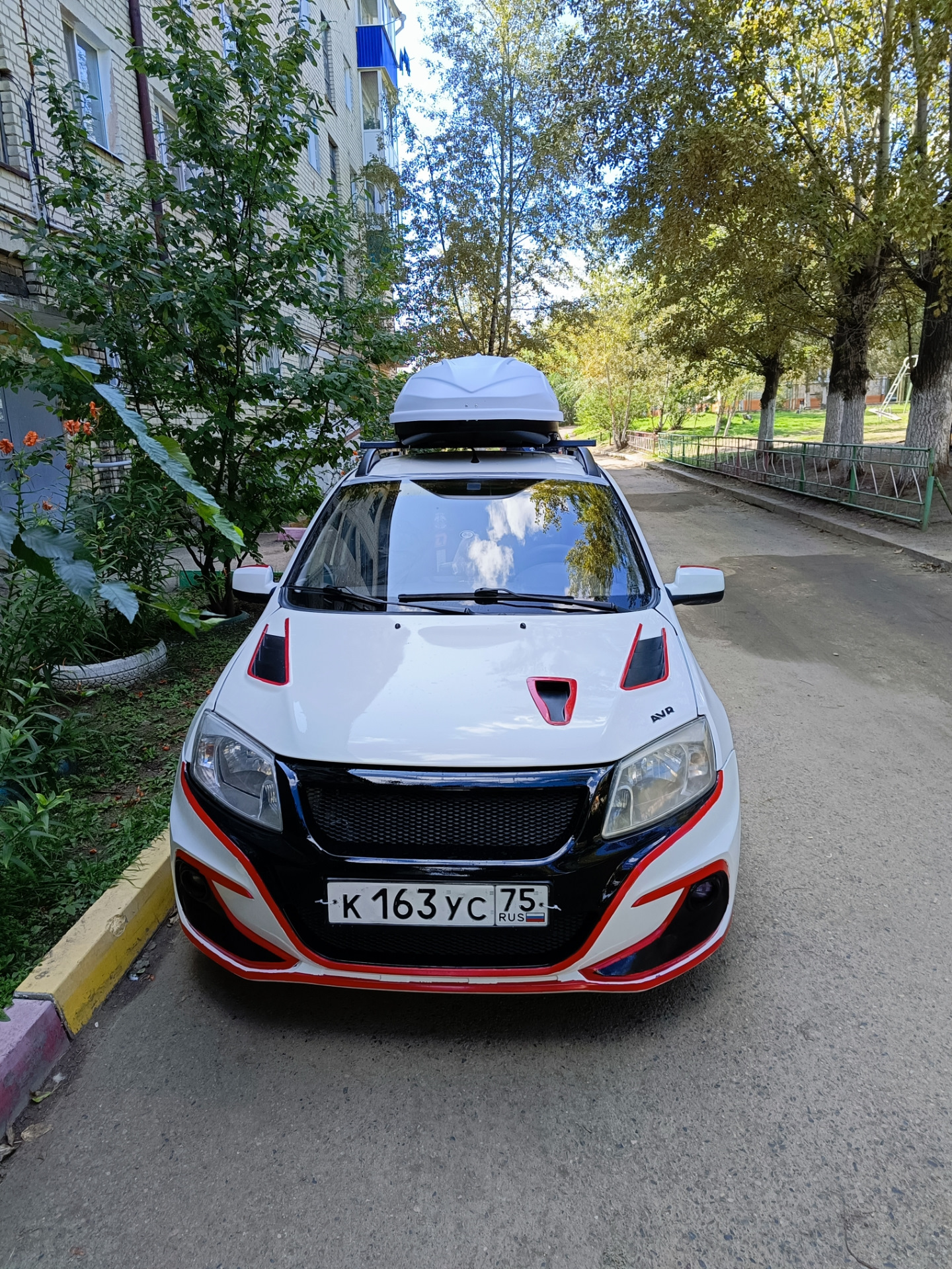 Поменял обвесы в конце августа! — Lada Гранта (1G), 1,6 л, 2012 года ...