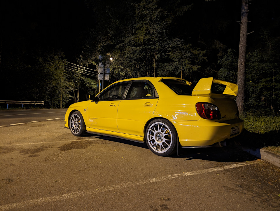 Новые диски 😎 — Subaru Impreza WRX STI (GD), 2,5 л, 2006 года | колёсные диски | DRIVE2