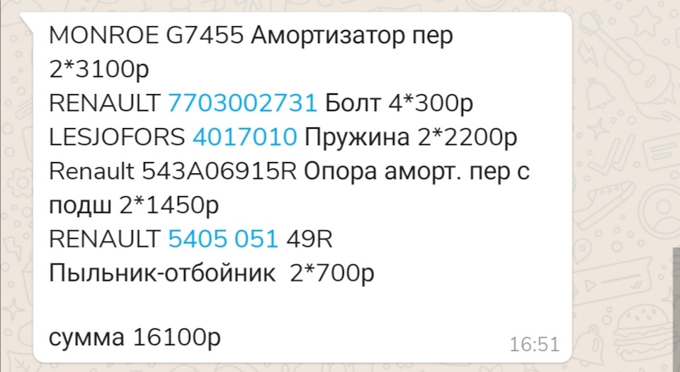 543A06915R Комплект ограничителя подвески RENAULT | Запчасти на DRIVE2