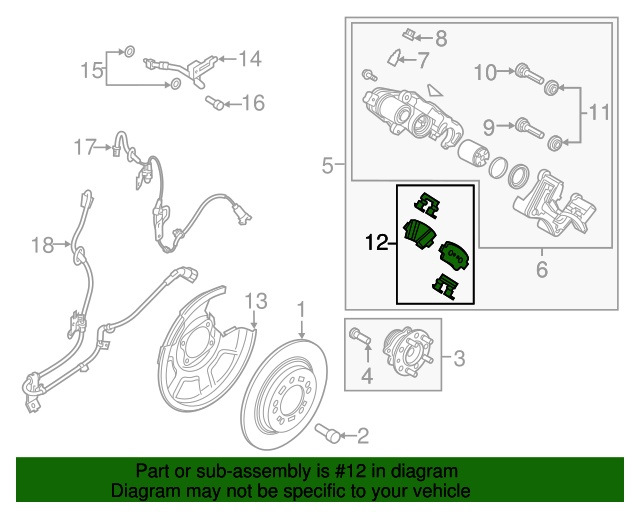 58302D4A50 КОМПЛЕКТ ТОРМОЗНЫХ КОЛОДОК C НАКЛАДКАМИ (4ШТ) KIA HYUNDAI ...