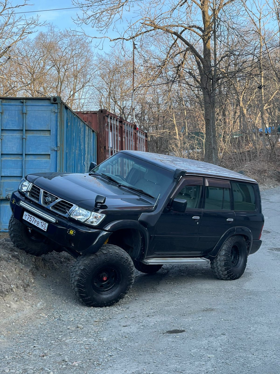 Winter look — Nissan Safari (Y61), 4,2 л, 2000 года | фотография | DRIVE2