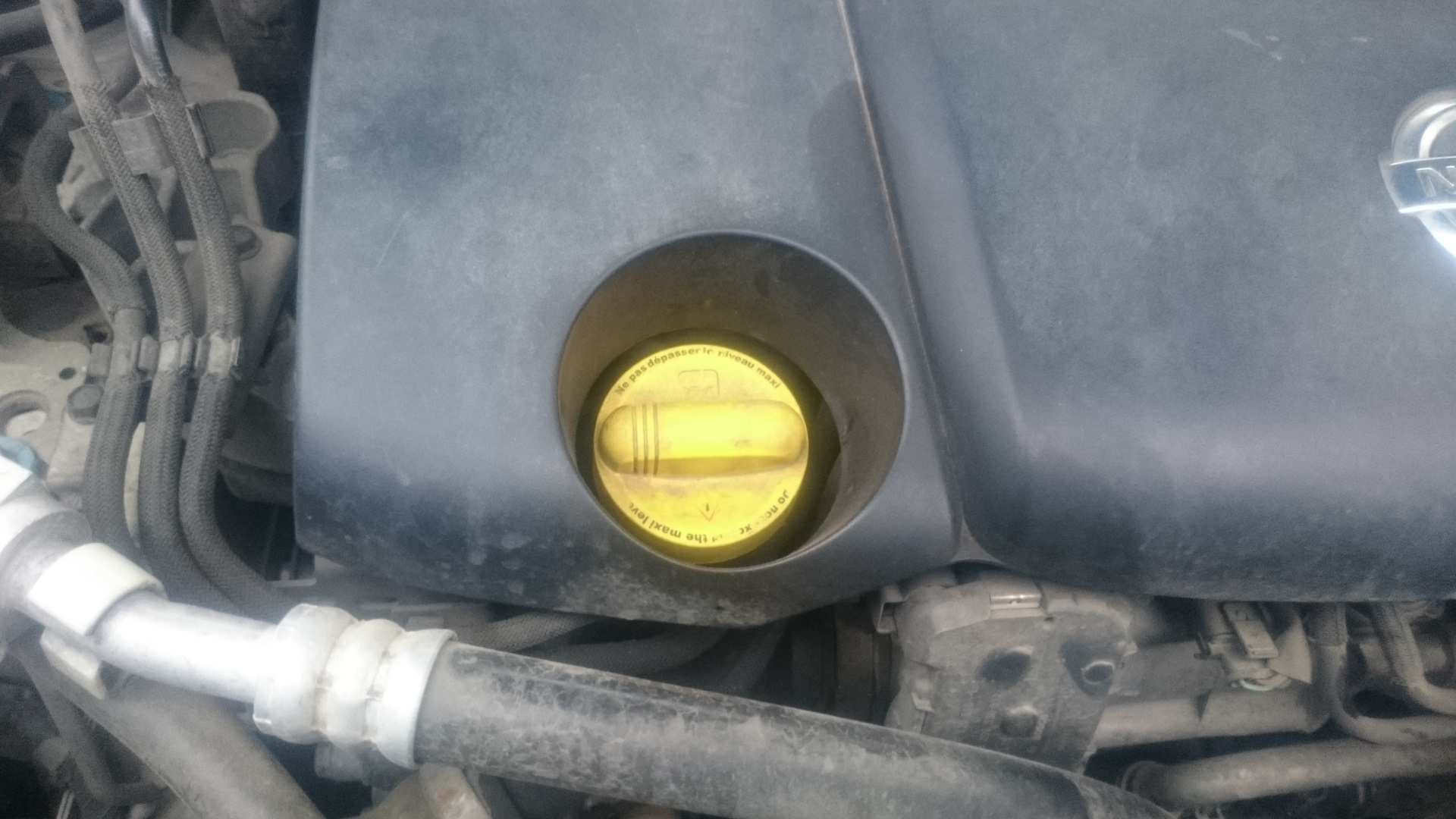 Крышка маслозаливной горловины — Nissan X-Trail II (t31), 2 л, 2008 ...