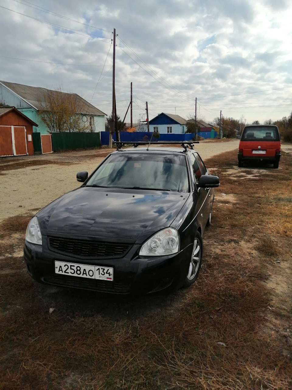 Багажник на крышу "Евро Деталь" — Lada Приора седан, 1,6 л, 2007 года ...
