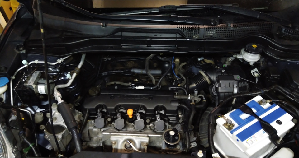 Замер противодавления катализатора — Honda CR-V (RE), 2 л, 2010 года ...