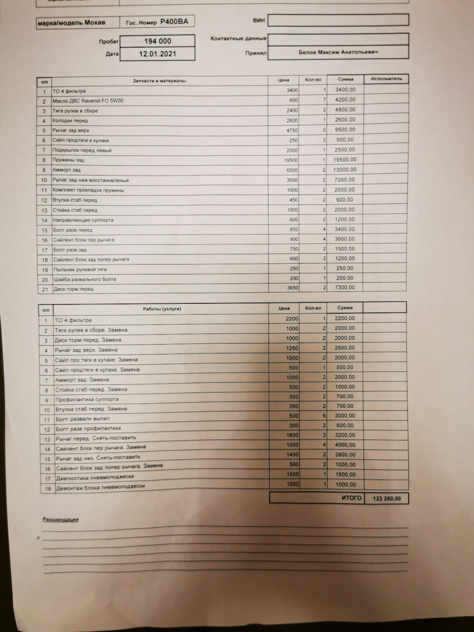 Подвеска. Подготовка с морям и горам. — KIA Mohave, 3 л, 2012 года ...