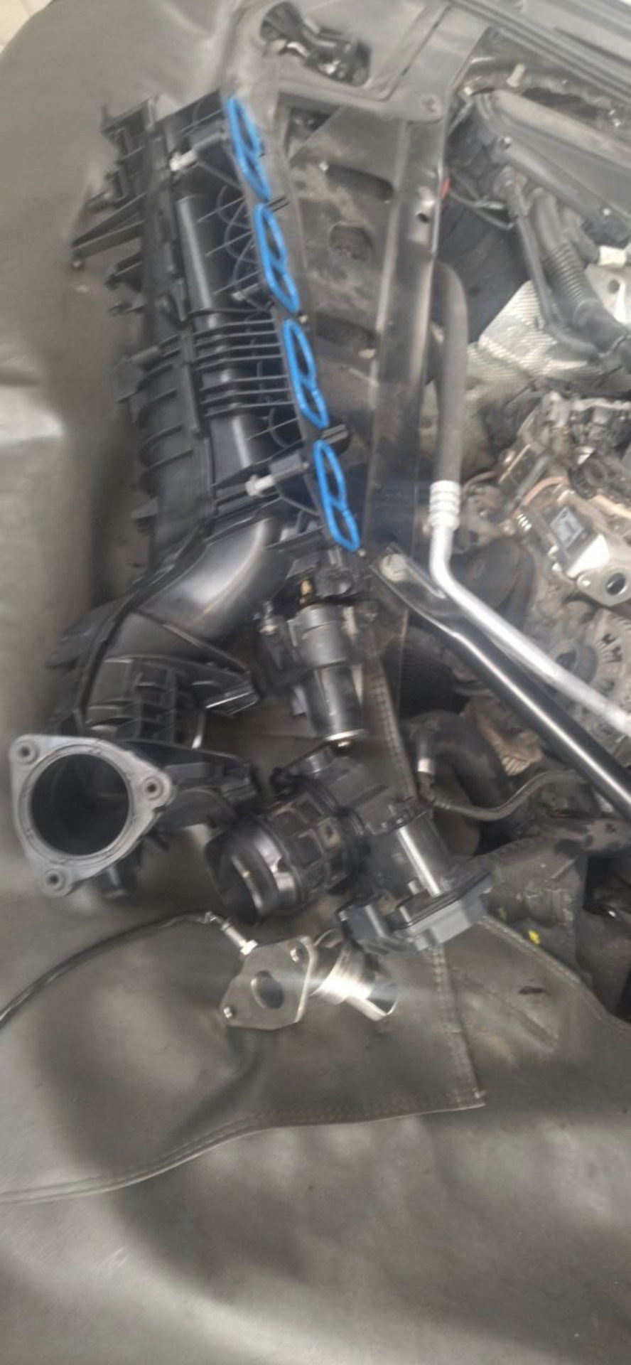 Чистка (удаление заслонок)впускного коллектора B47 — BMW 5 series (F10 ...