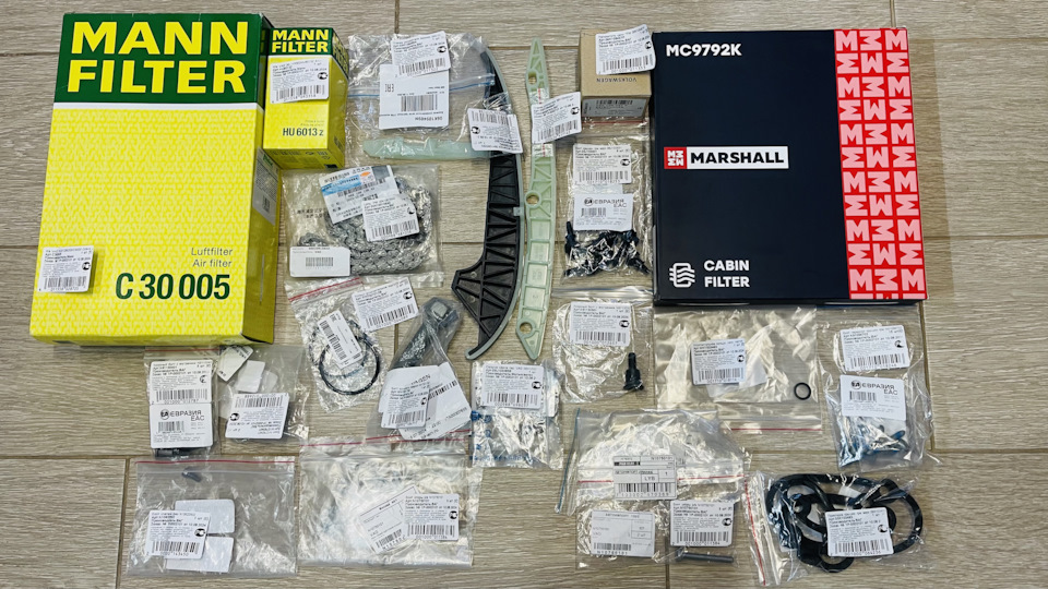 Замена цепи ГРМ + ТО — Skoda Octavia A7 Mk3, 1,8 л, 2013 года | визит ...