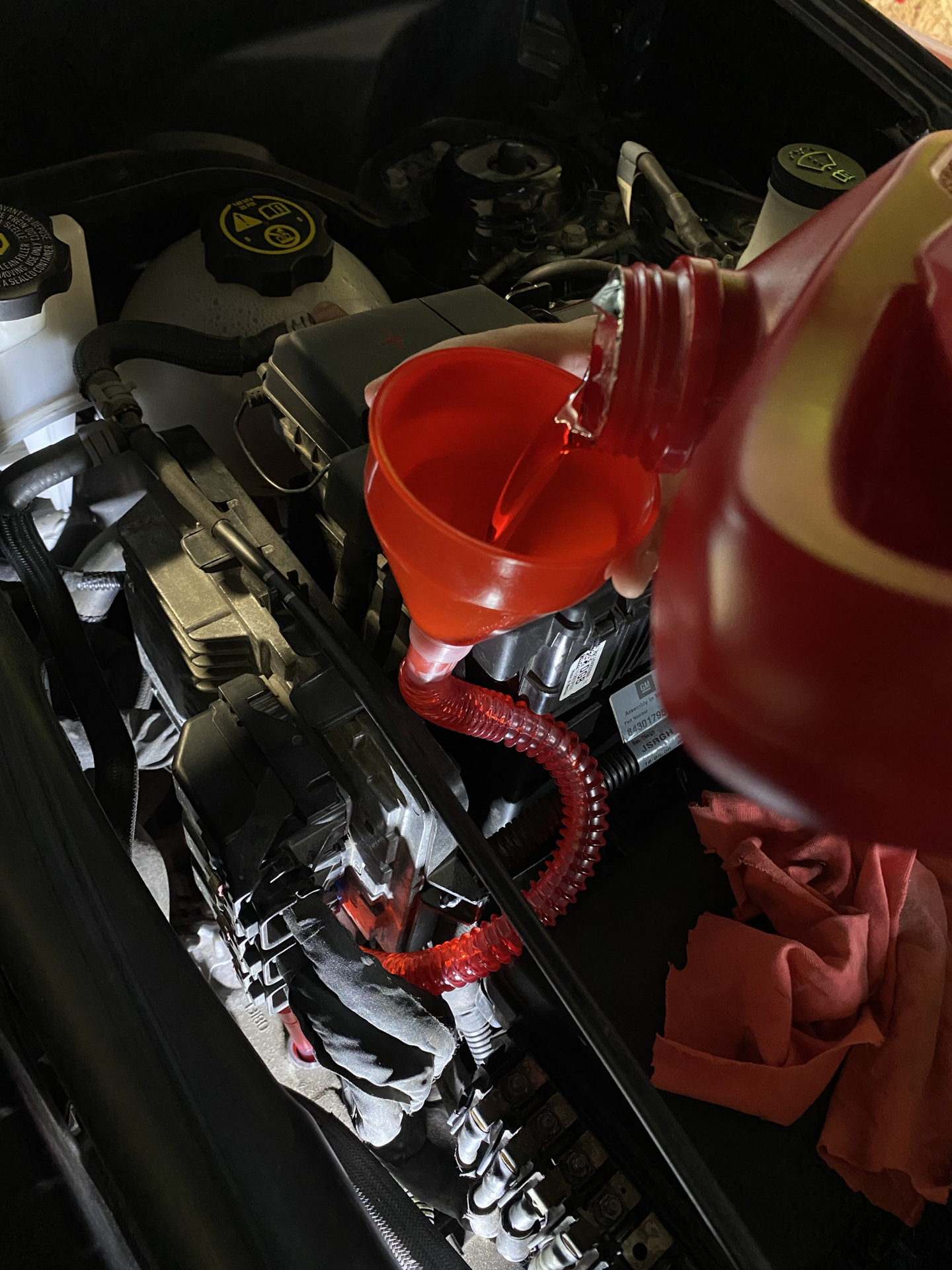 1-первая Частичная замена масла в АКПП — Chevrolet Equinox (3G), 1,5 л ...