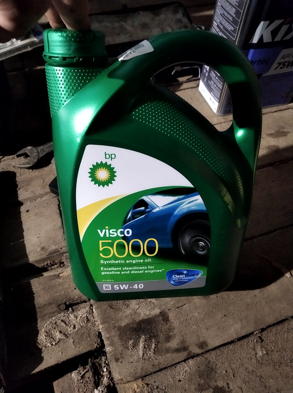 Масло виско 5000 / visco 5000 — Lada Гранта (1G), 1,6 л, 2013 года ...