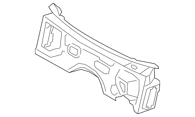 51489113809 Звукоизоляция верхней части щита передка BMW | Запчасти на ...