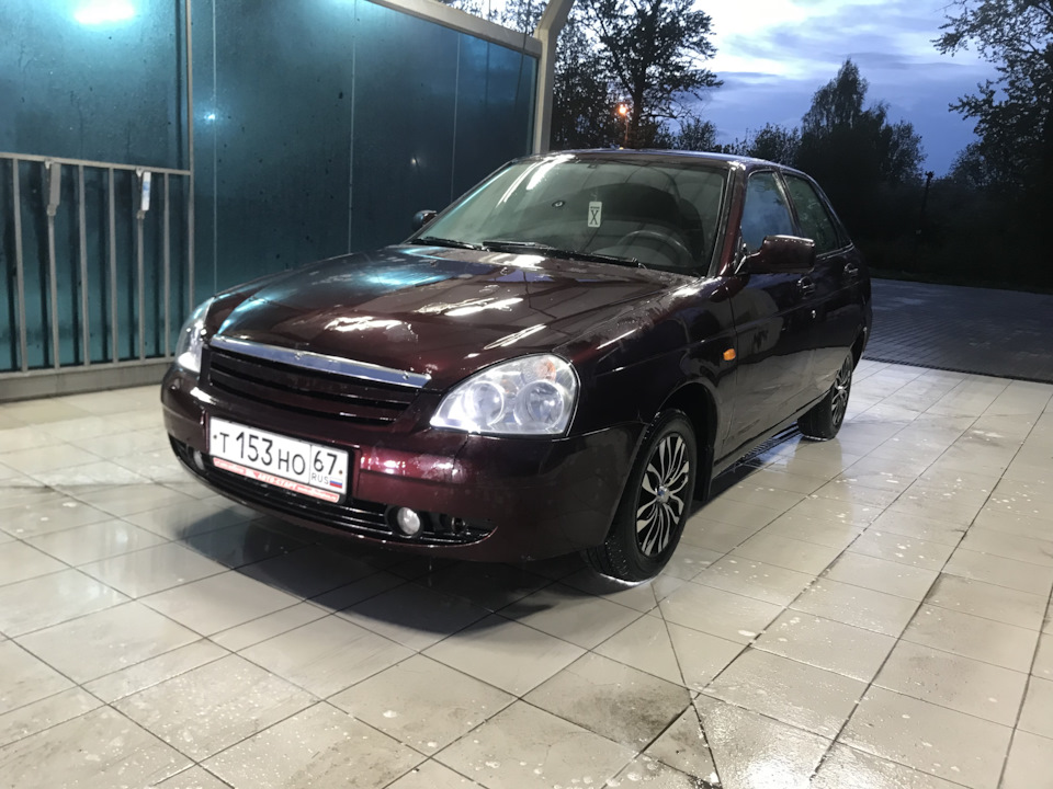 Замена переднего бампера на Приора 2 — Lada Приора хэтчбек, 1,6 л, 2008 ...