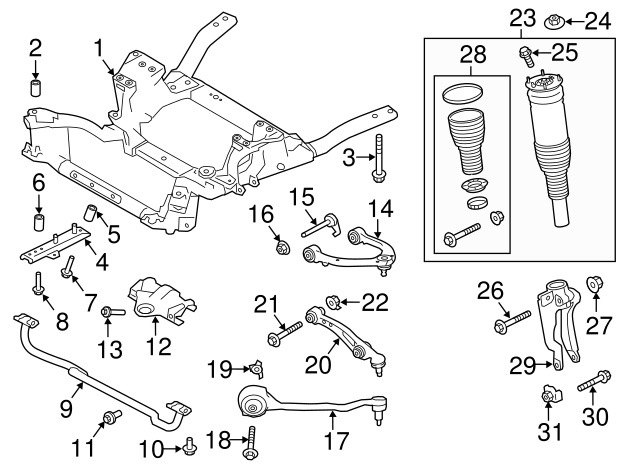 LR034217 Рычаг передней подвески Jaguar Land Rover | Запчасти на DRIVE2