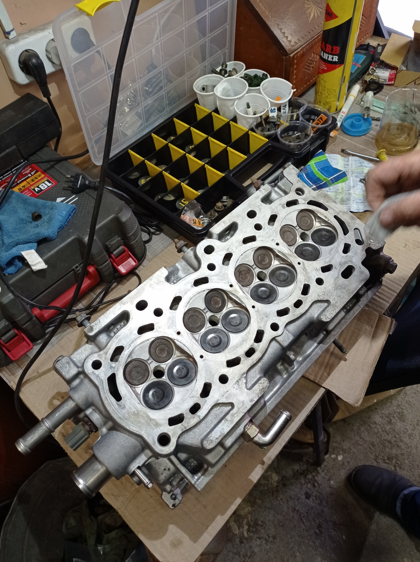 Замена маслосьемных колец, цепи 1zz — Toyota Corolla Fielder (E120), 1 ...