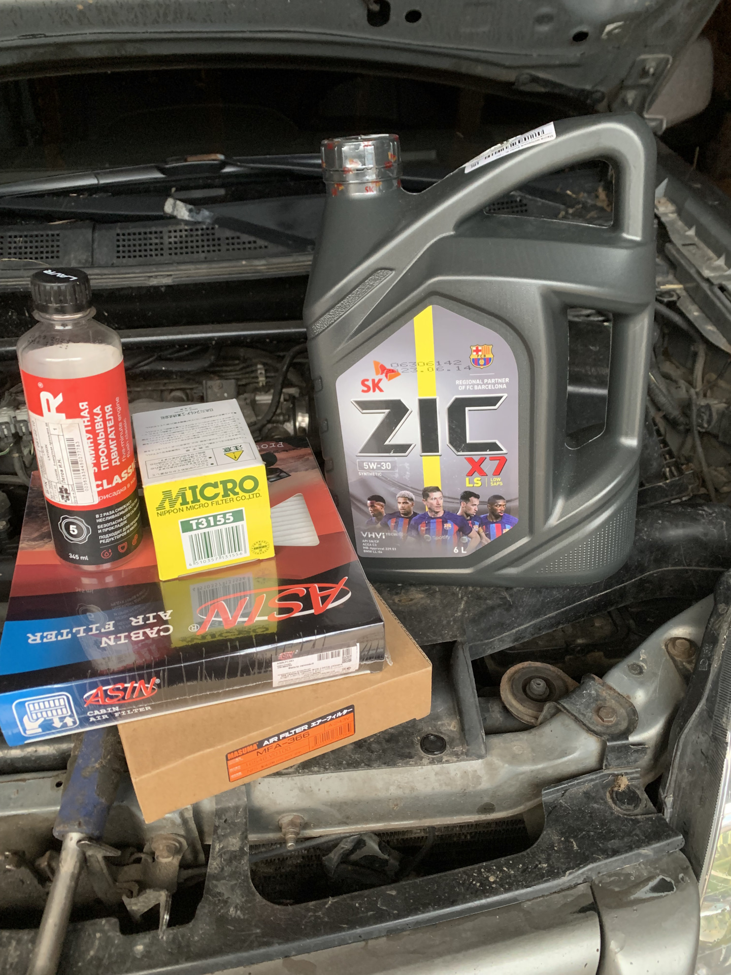 Замена масла, пробег 556196) — Nissan X-Trail I (t30), 2 л, 2001 года ...
