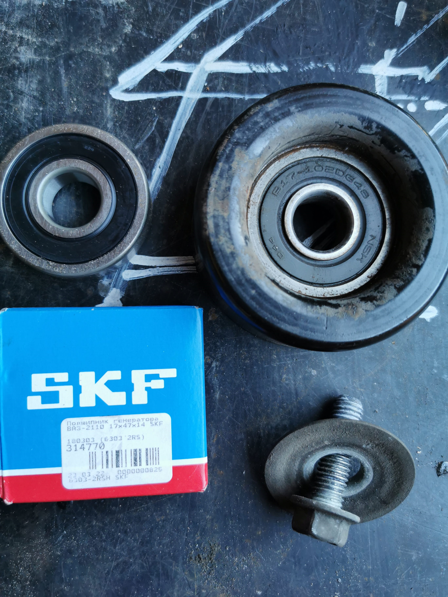 Замена подшипников приводных роликов и ремня Chevrolet TB(1g) (150ткм ...