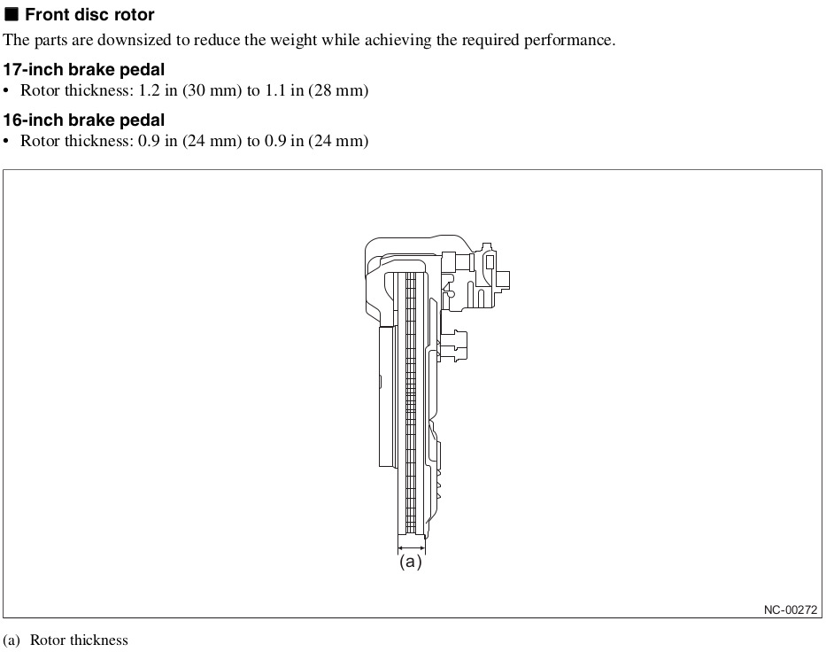 О тормозных дисках и колодках — Subaru Forester (SK), 2 л, 2019 года ...