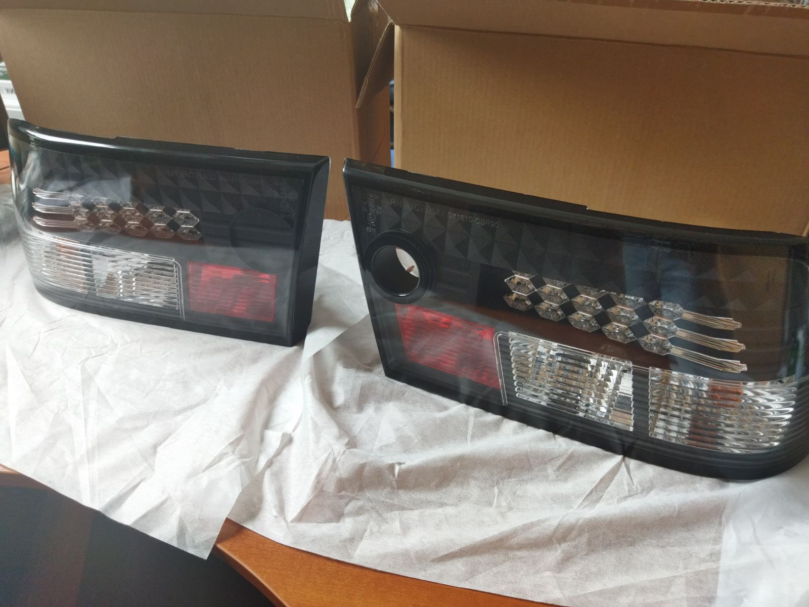 Задние фонари BLACK LED — Opel Calibra, 3 л, 1997 года | тюнинг | DRIVE2