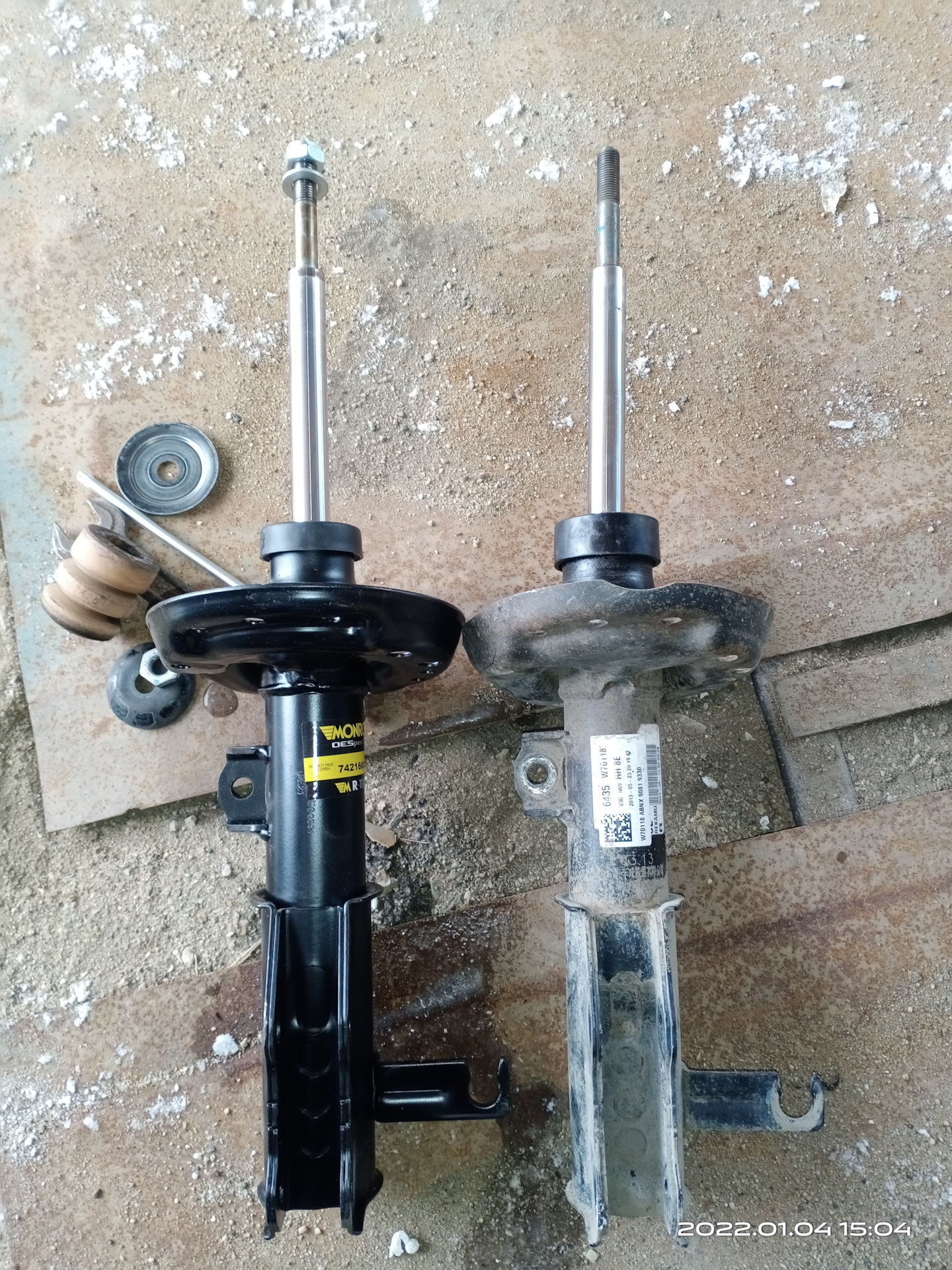 Амортизаторы передние — Chevrolet Malibu (8G), 2,4 л, 2013 года ...