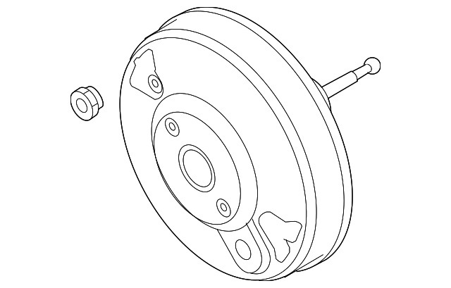 1K1614106P Усилитель тормозного привода VAG | Запчасти на DRIVE2