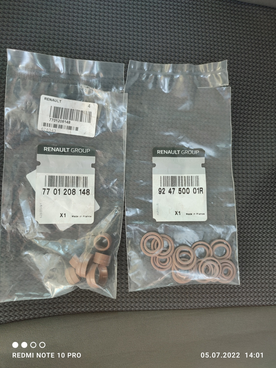 7701208148 Комплект прокладок RENAULT | Запчасти на DRIVE2