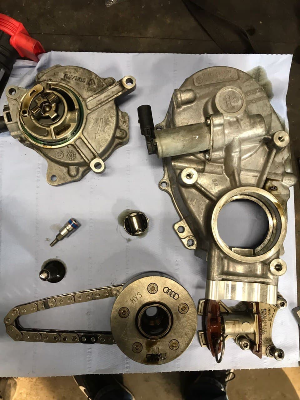 Замена межвальной цепи — Volkswagen Golf GTI Mk5, 2 л, 2008 года ...