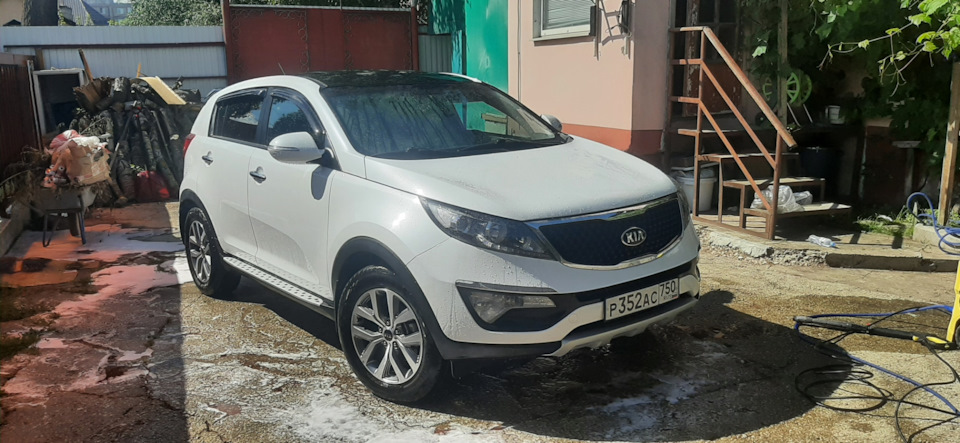 AEROLIFT и замена резины — KIA Sportage (3G), 2 л, 2015 года ...