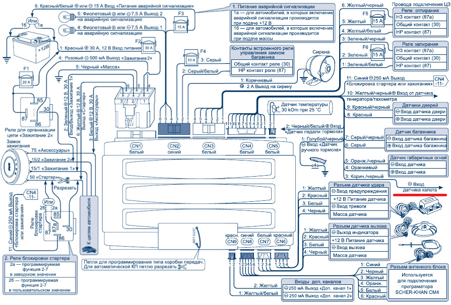 Концевик капота. Доработка по сигнализации. — KIA Rio (3G), 1,6 л, 2012 ...