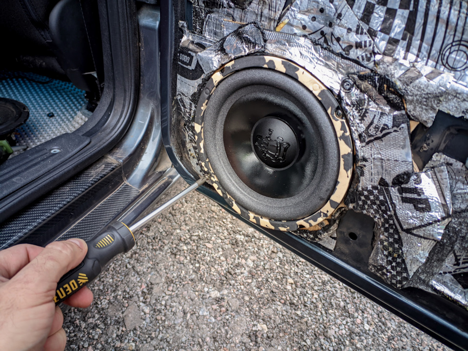 Компонентная акустика DL-AUDIO Python 165 Comp в задние двери гранты (2025) — Lada Гранта ...