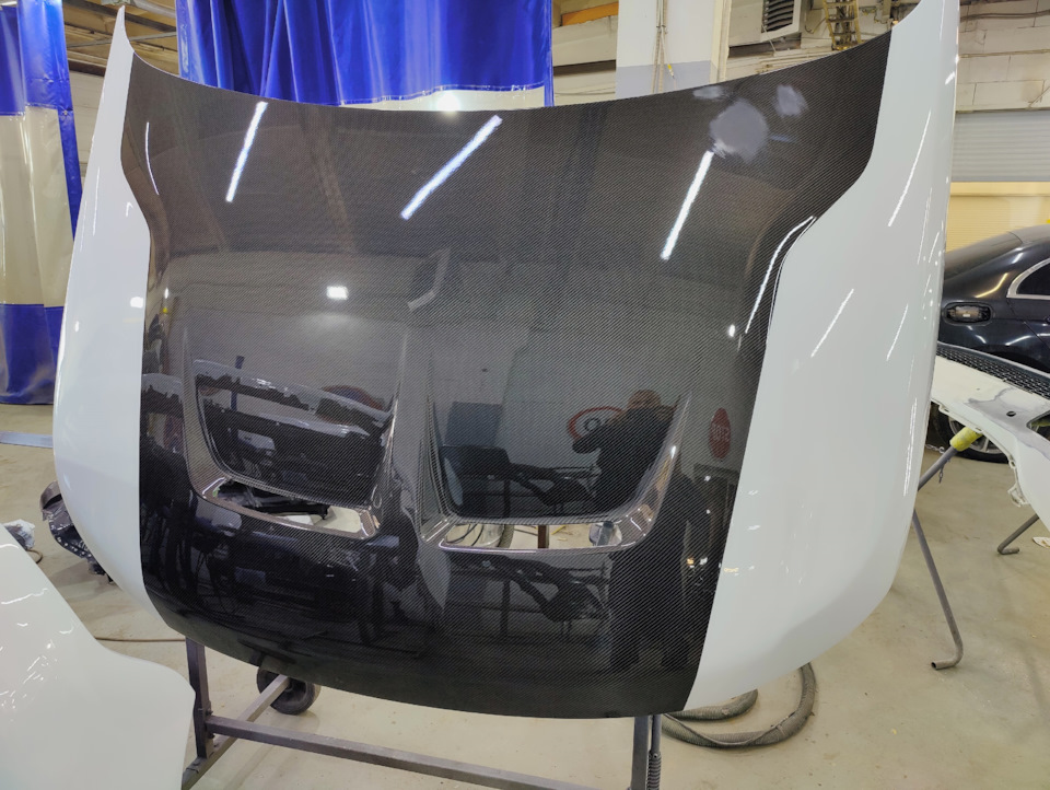 Карбоновый капот #2 — Land Rover Range Rover Sport (2G), 5 л, 2015 года ...