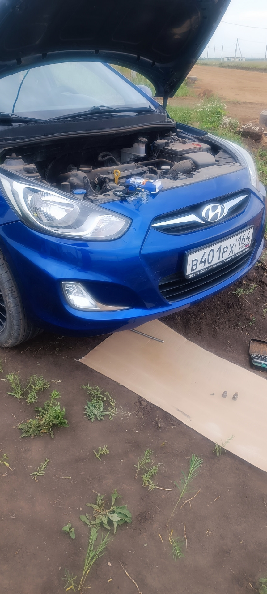Замена датчика коленвала — Hyundai Solaris (1G), 1,6 л, 2012 года ...