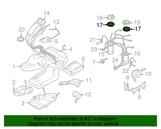 WHT005184 Прокладка топливного насоса кольцо уплотнительное VAG ...