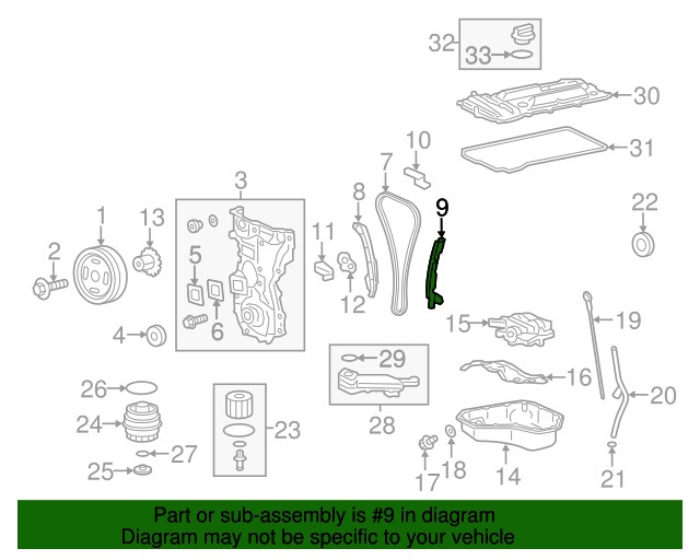 1356136010 Комплект цепи ГРМ 1AR, 2AR TOYOTA LEXUS | Запчасти на DRIVE2